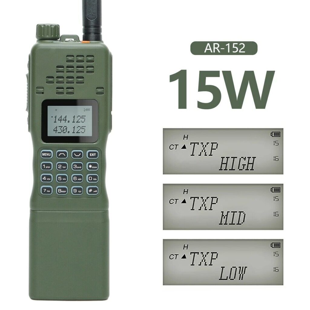 2 Kits 15W Tactial Military Ham Radios VHF UHF + Solar Charger ...