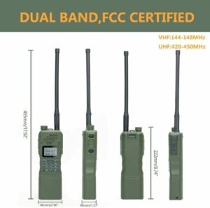 2 Kits 15W Tactial Military Ham Radios VHF UHF + Solar Charger ...