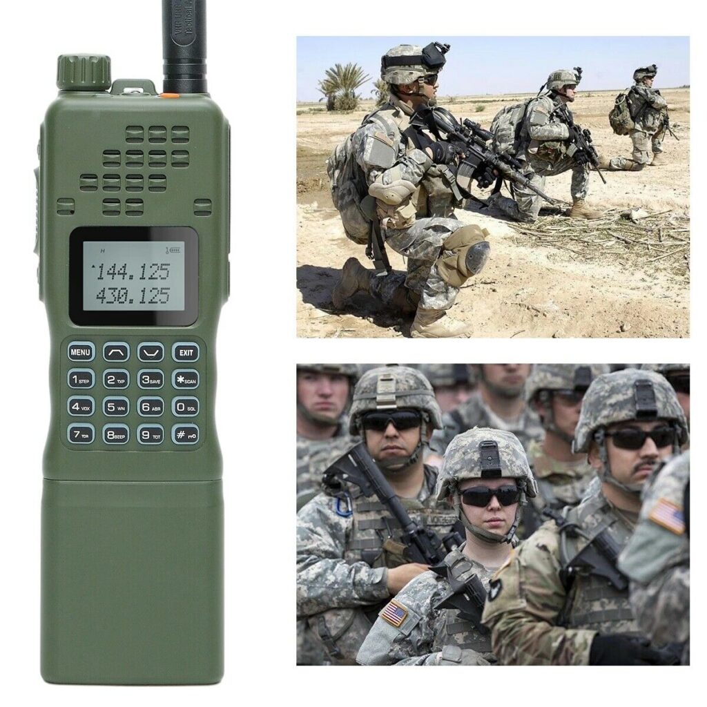 2 Kits 15W Tactial Military Ham Radios VHF UHF + Solar Charger ...